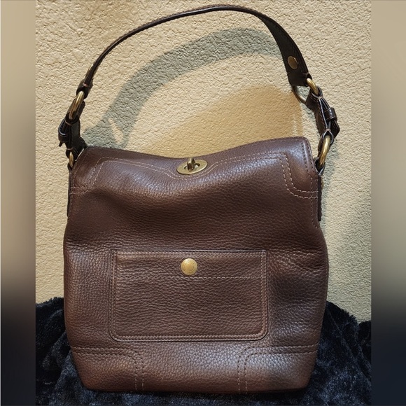 Coach | Bags | Coach Vintage Chocolate Leather Chelsea Turnlock Hobo Shoulder Bag | Poshmark